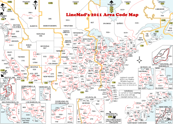 USA Area Code Reference Map – Do It And How