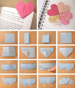 Origami Heart Bookmark – Do It And How