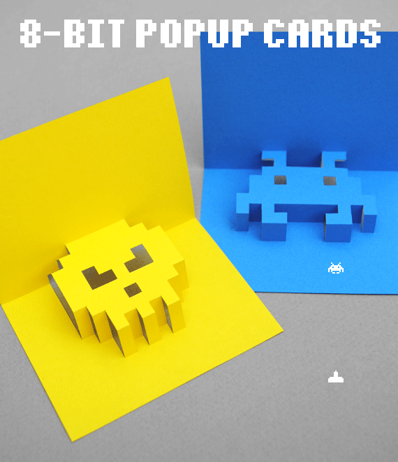8bit Pop Up Cards – Do It And How