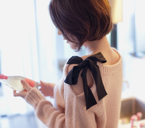 Sweater Shoulder Tie-up – Do It And How