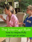 Interruption Rule for Kids – Do It And How