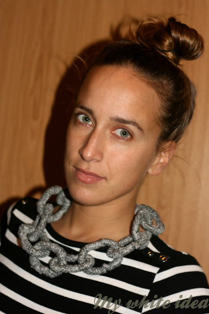 Big Fabric Covered Chain Necklace – Do It And How