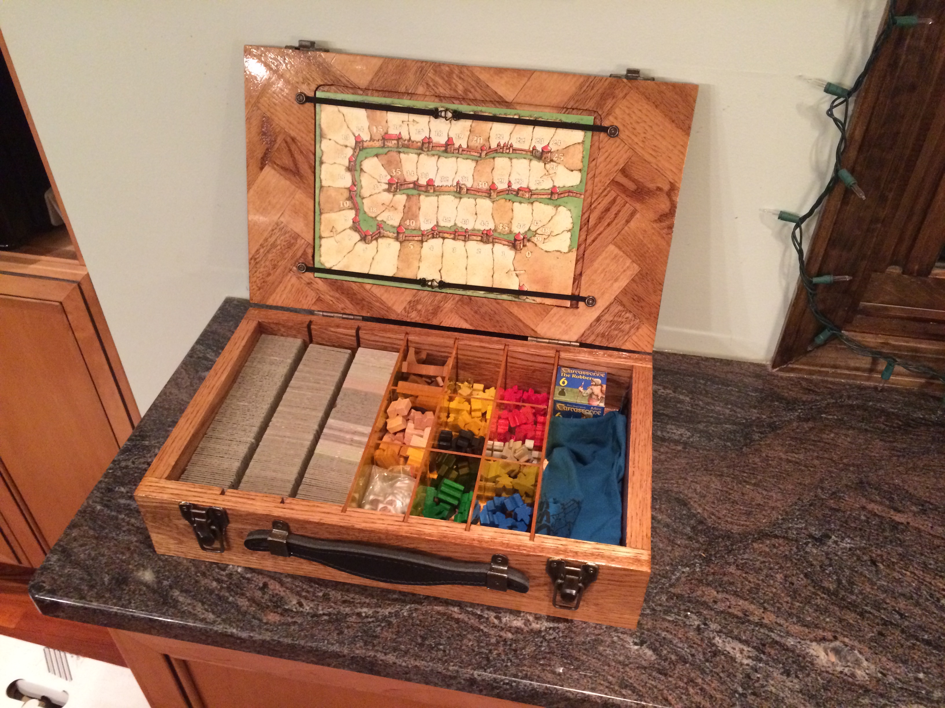 Herringbone Wooden Game Box – Do It And How