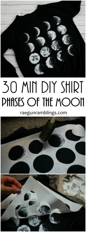 Phases of the moon graphic T-shirt – Do It And How