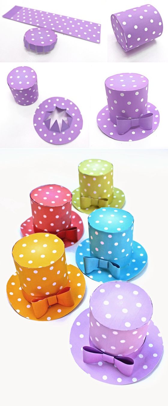 Polka Dot Mini Paper Hats – Do It And How