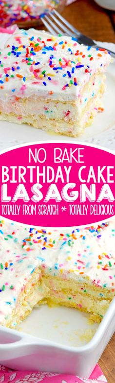 No Bake Birthday Cake Lasagna – Do It And How