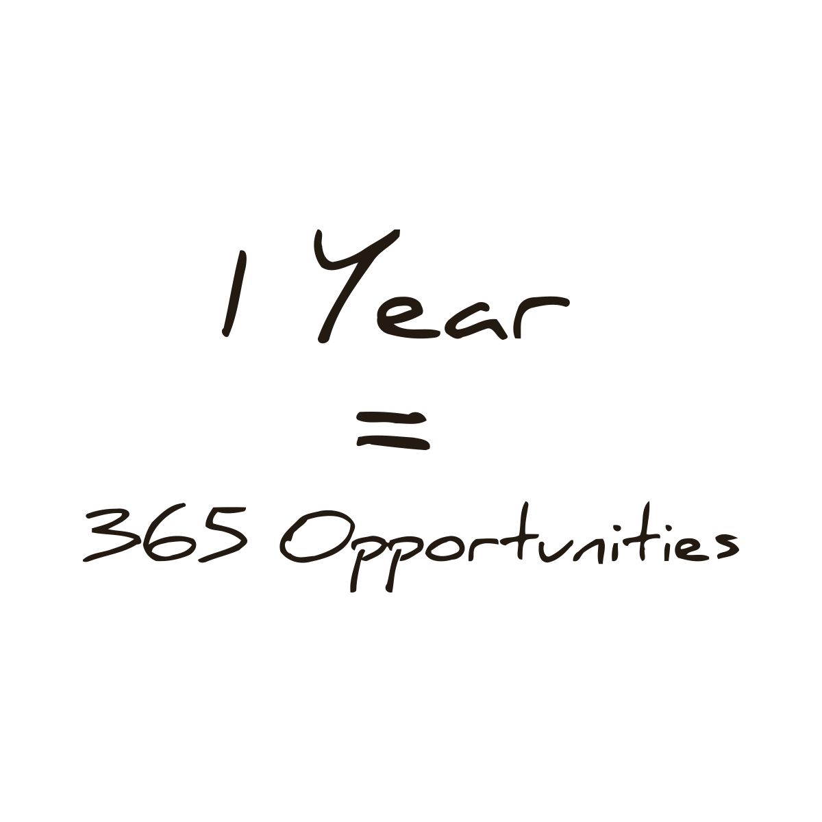 1 Year = 365 Opportunities – Do It And How