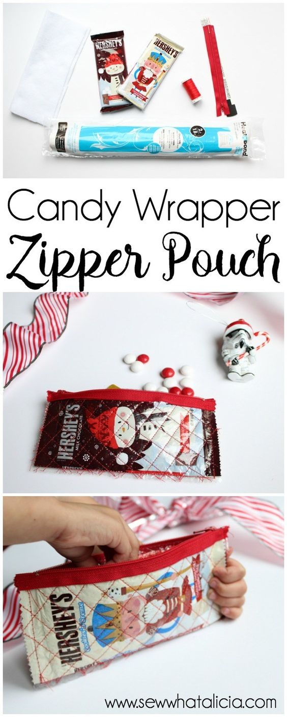 Candy Wrapper Zippered Pouch – Do It And How
