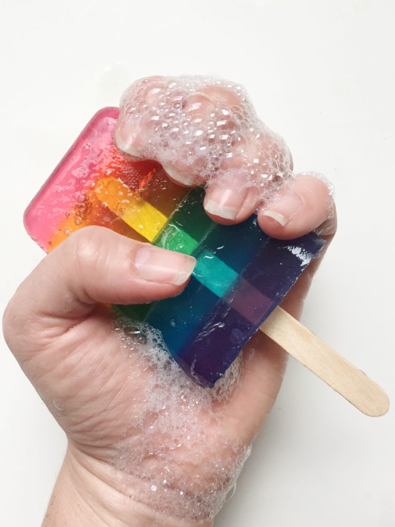Rainbow Soap-sicles – Do It And How