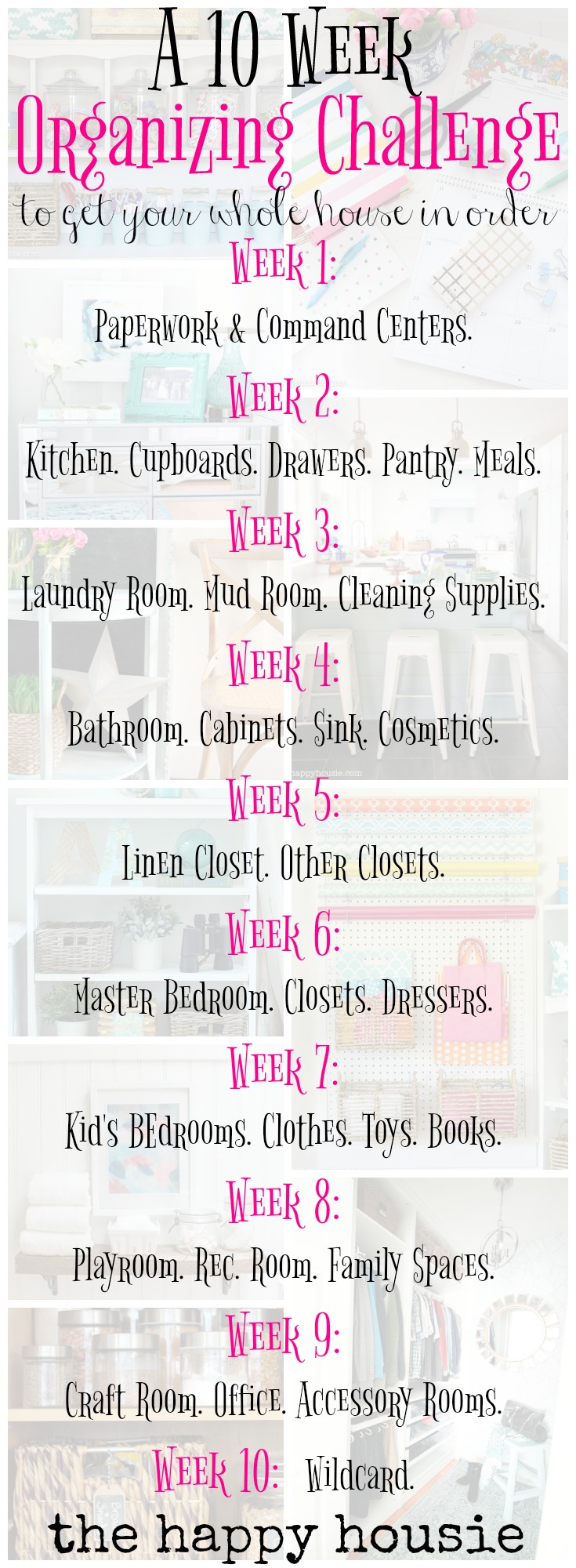 10 Week Plan to Organize Your House – Do It And How