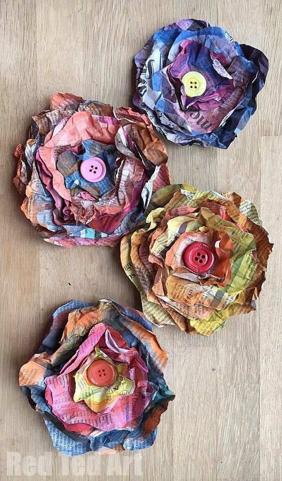 Newspaper Flowers – Do It And How