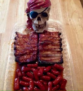 Skeleton Ribs and Sausage Party Platter – Do It And How