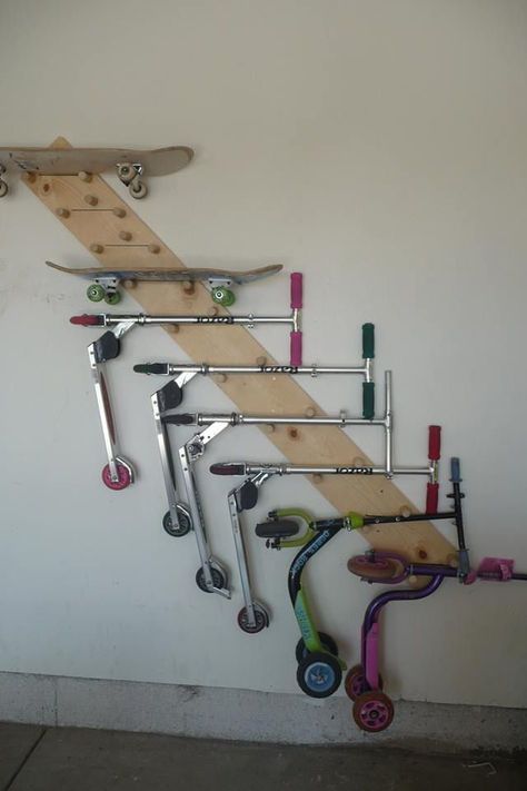 Skateboard and Scooter Storage Rack – Do It And How