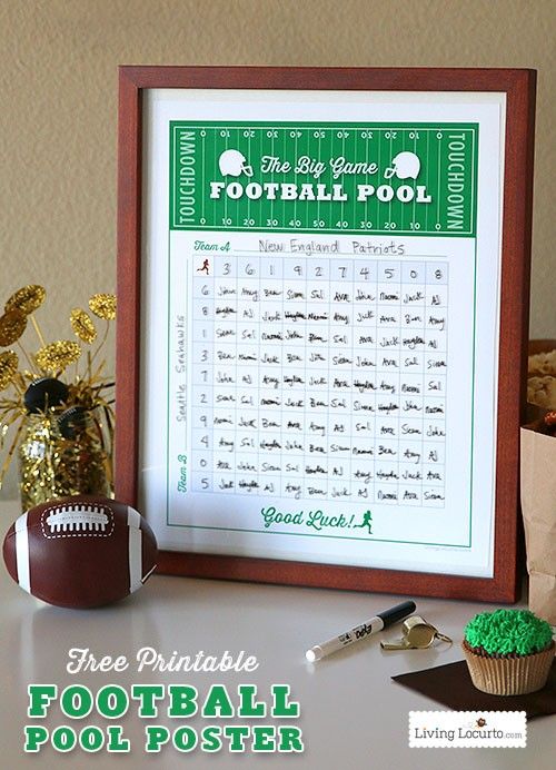 Printable Football Pool Poster – Do It And How