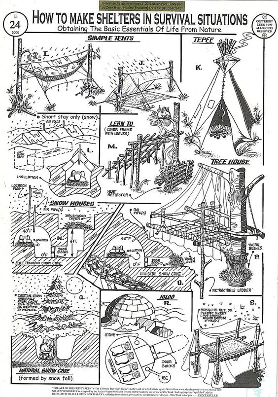 Survival Shelter Infographic – Do It And How