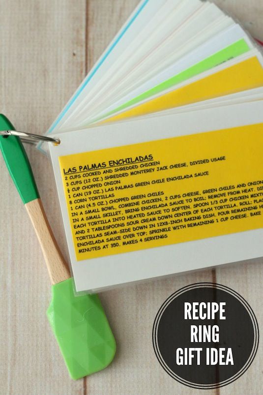Recipe Ring Gift Idea – Do It And How