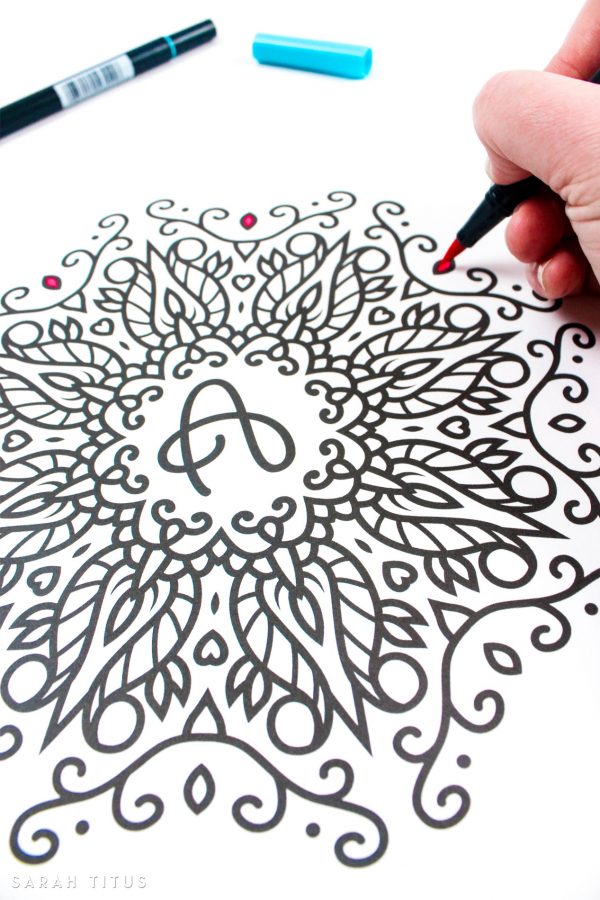 Printable Monogram Coloring Page – Do It And How