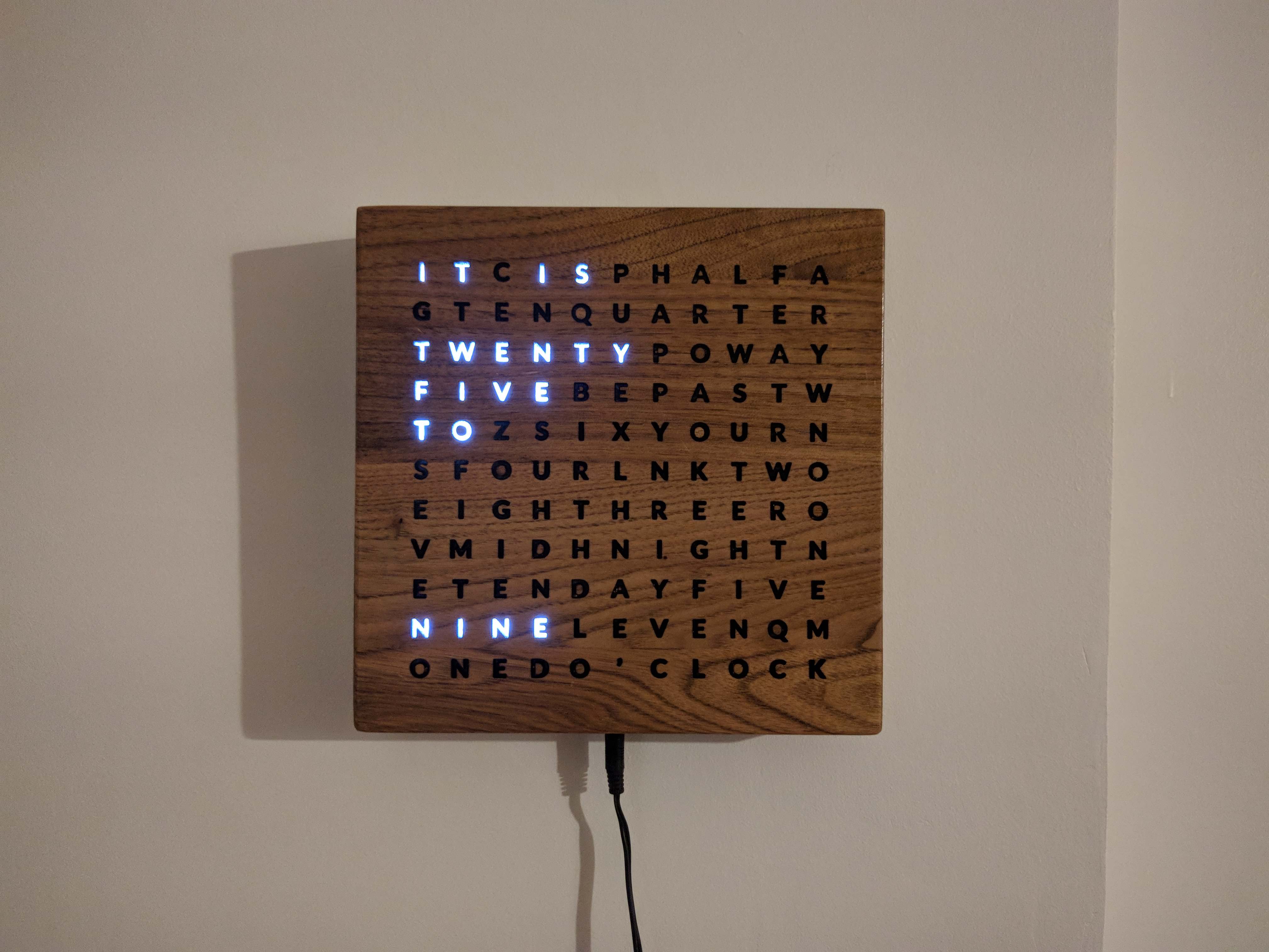 Wooden Word Clock Project – Do It And How