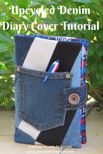 Upcycled Denim Diary Cover Tutorial – Do It And How