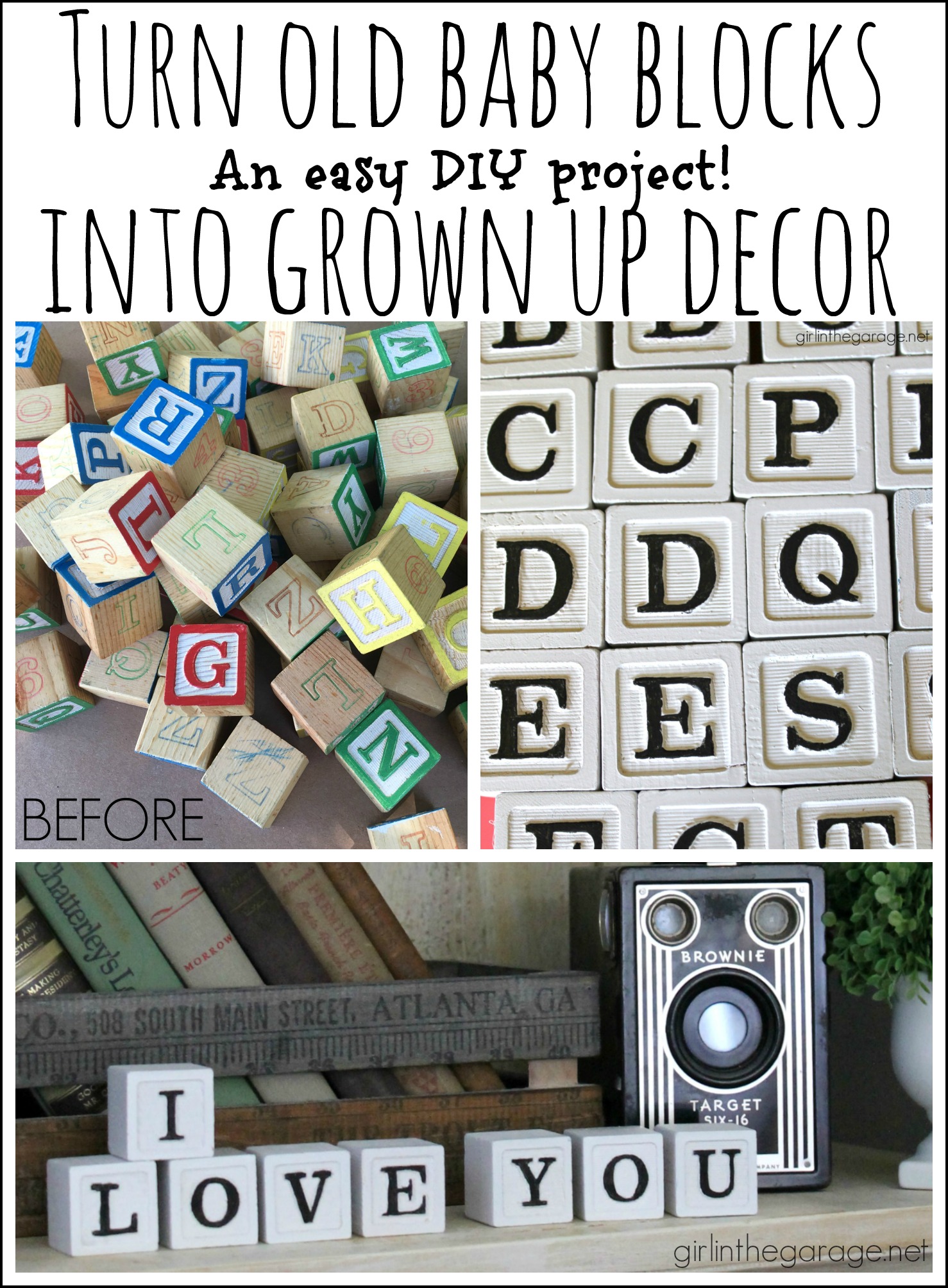 Letter Blocks Up-cycled – Do It And How