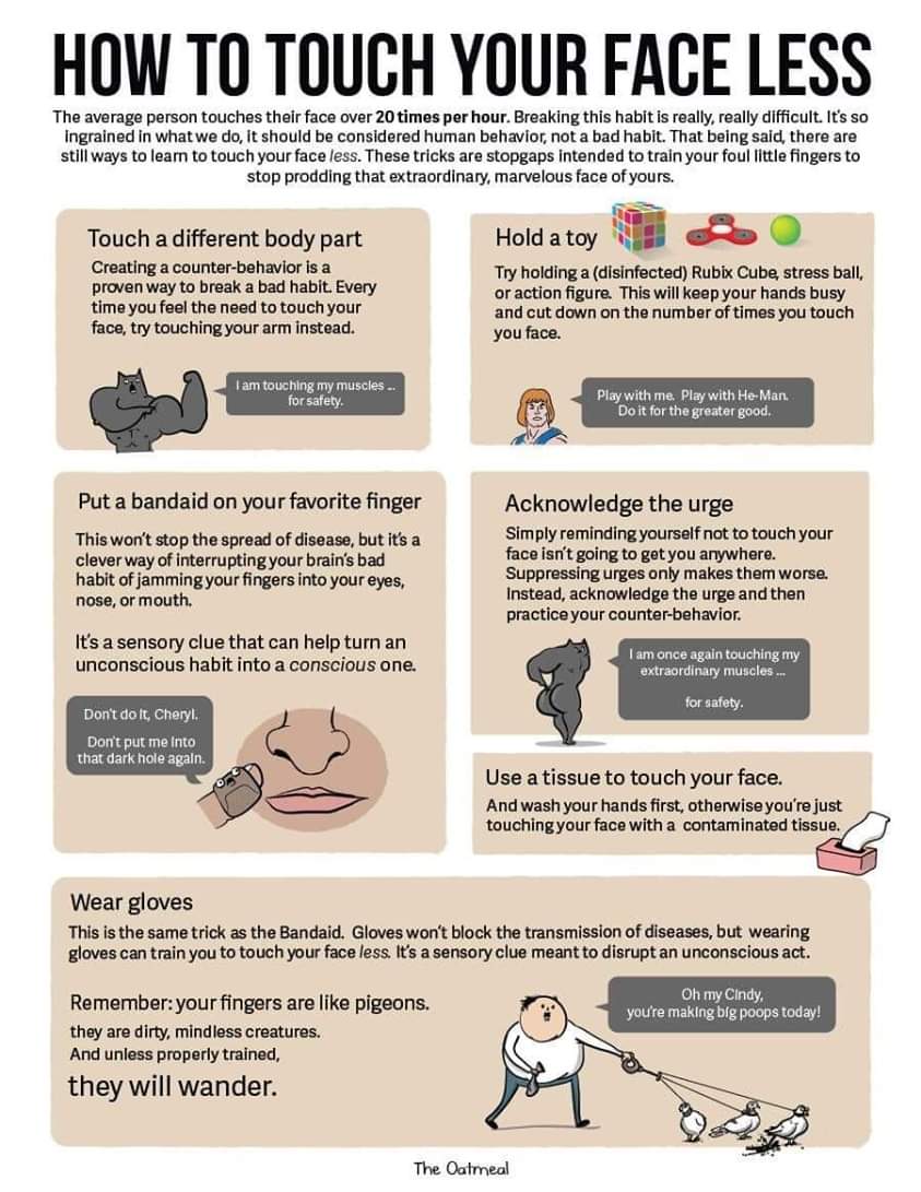 How to Touch Your Face Less – Do It And How