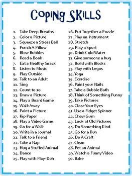 Coping Skills Reference List – Do It And How